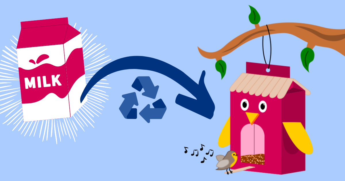 Make Your Own Upcycled Bird Feeder for Climate Action Day!